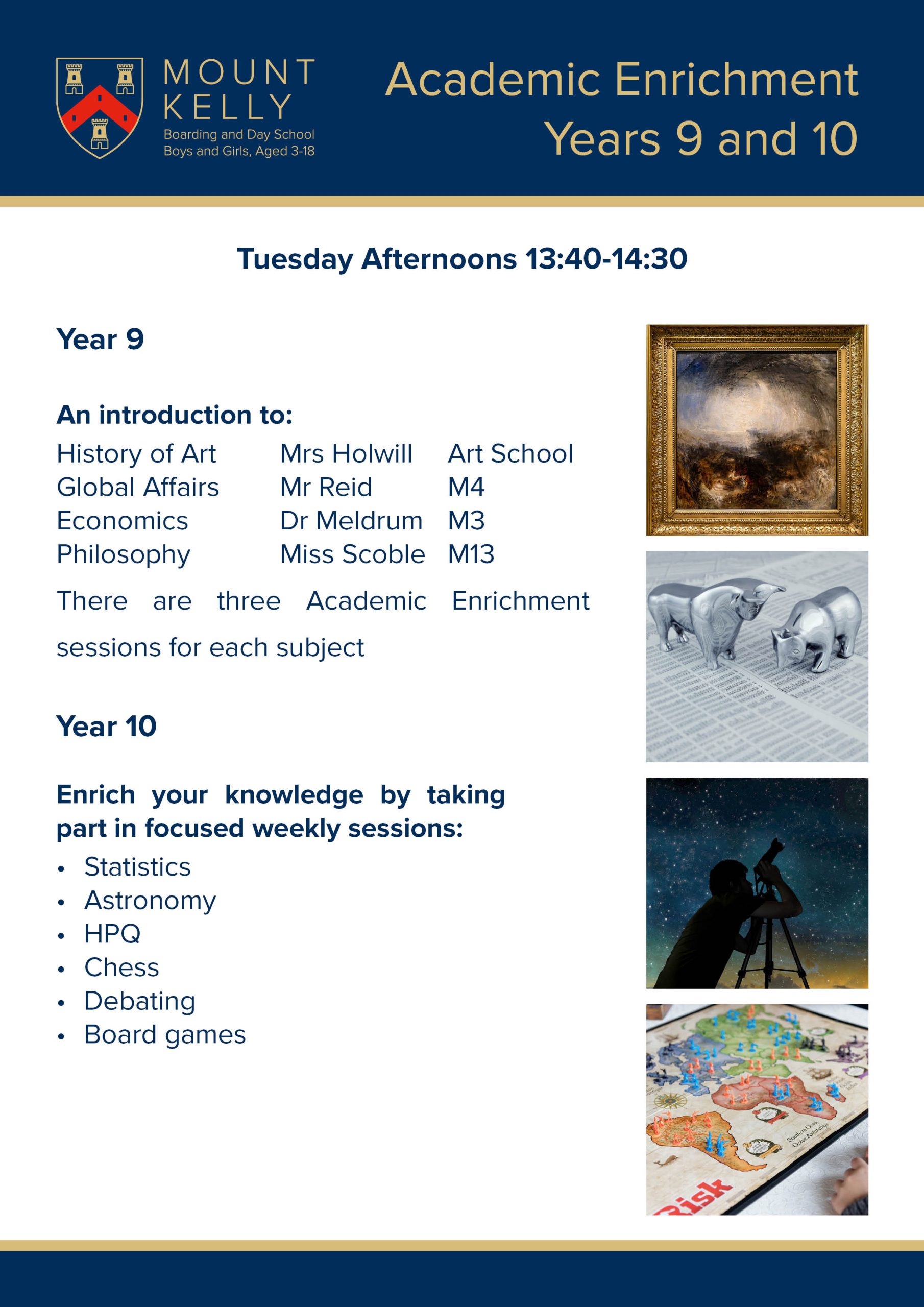 Extra-Curricular Info | Independent School Devon | Mount Kelly